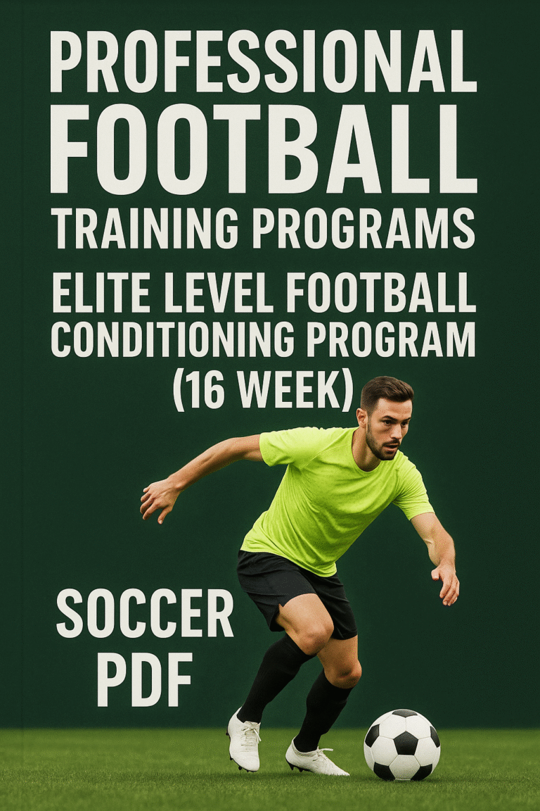 Professional Football Training Programs: Elite Level Football Conditioning Program (16 Week) PDF ...
